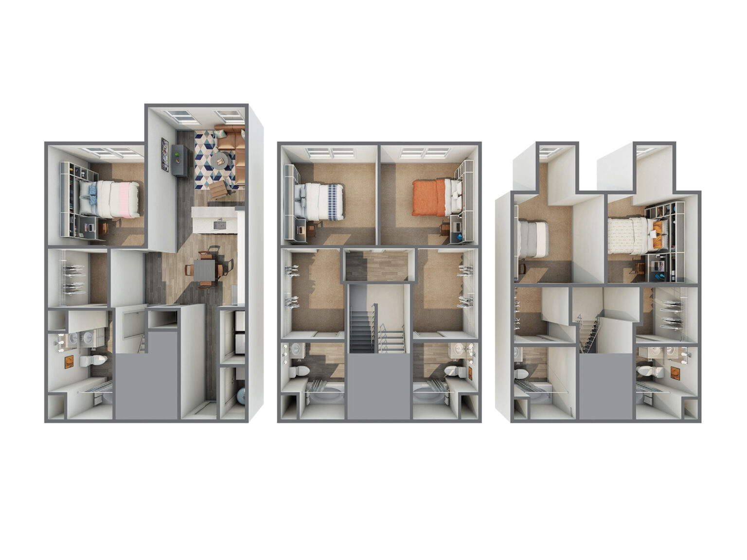 Floor Plans | Off-Campus Housing for UNCC Students | RUSH