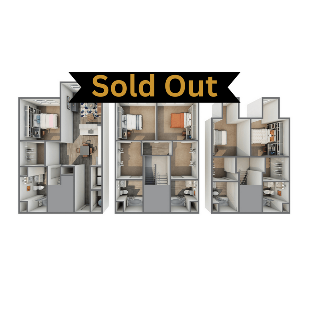 Floor Plans | Off-Campus Housing for UNCC Students | RUSH